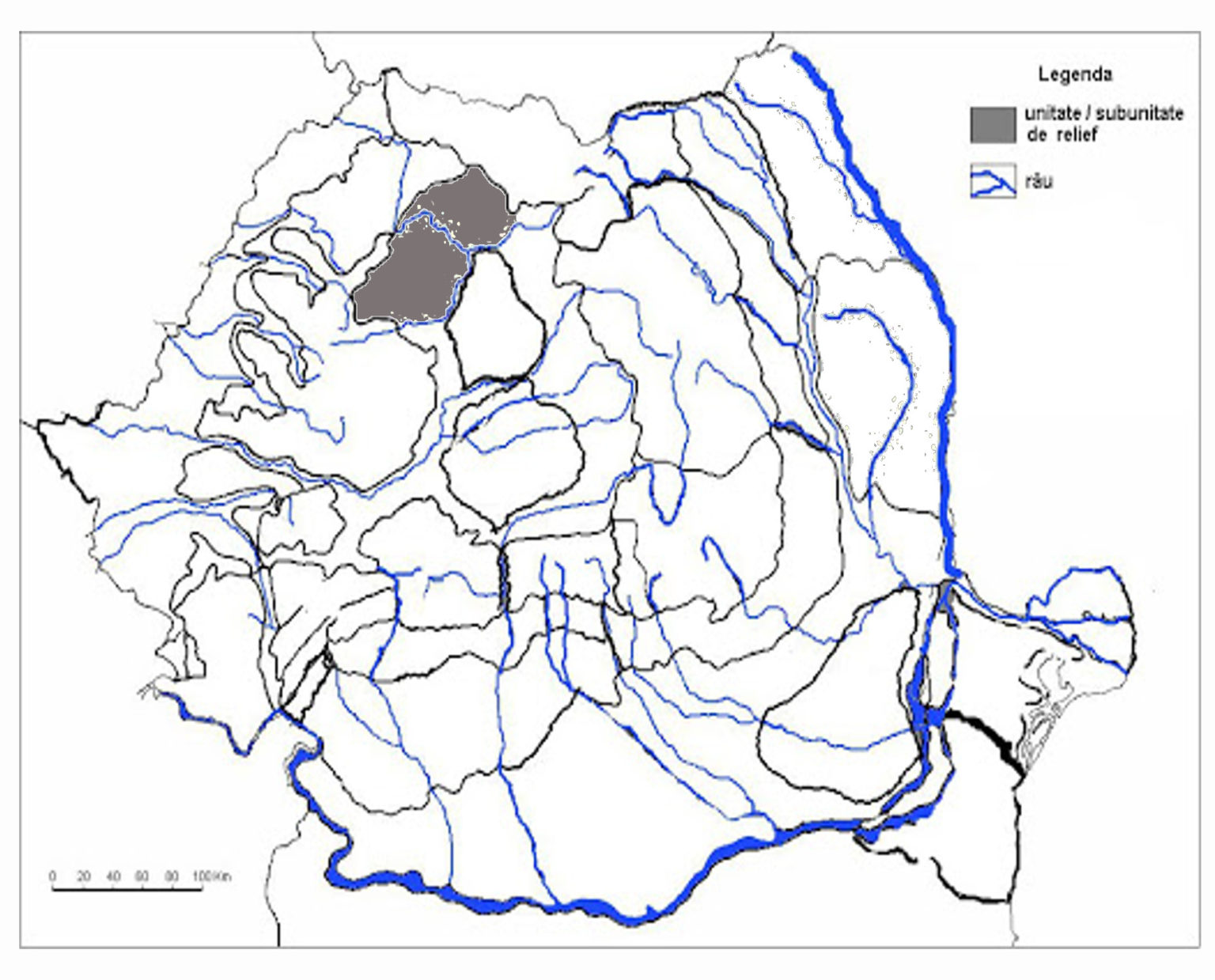 Joc geografie Romania Subunitatile de relief