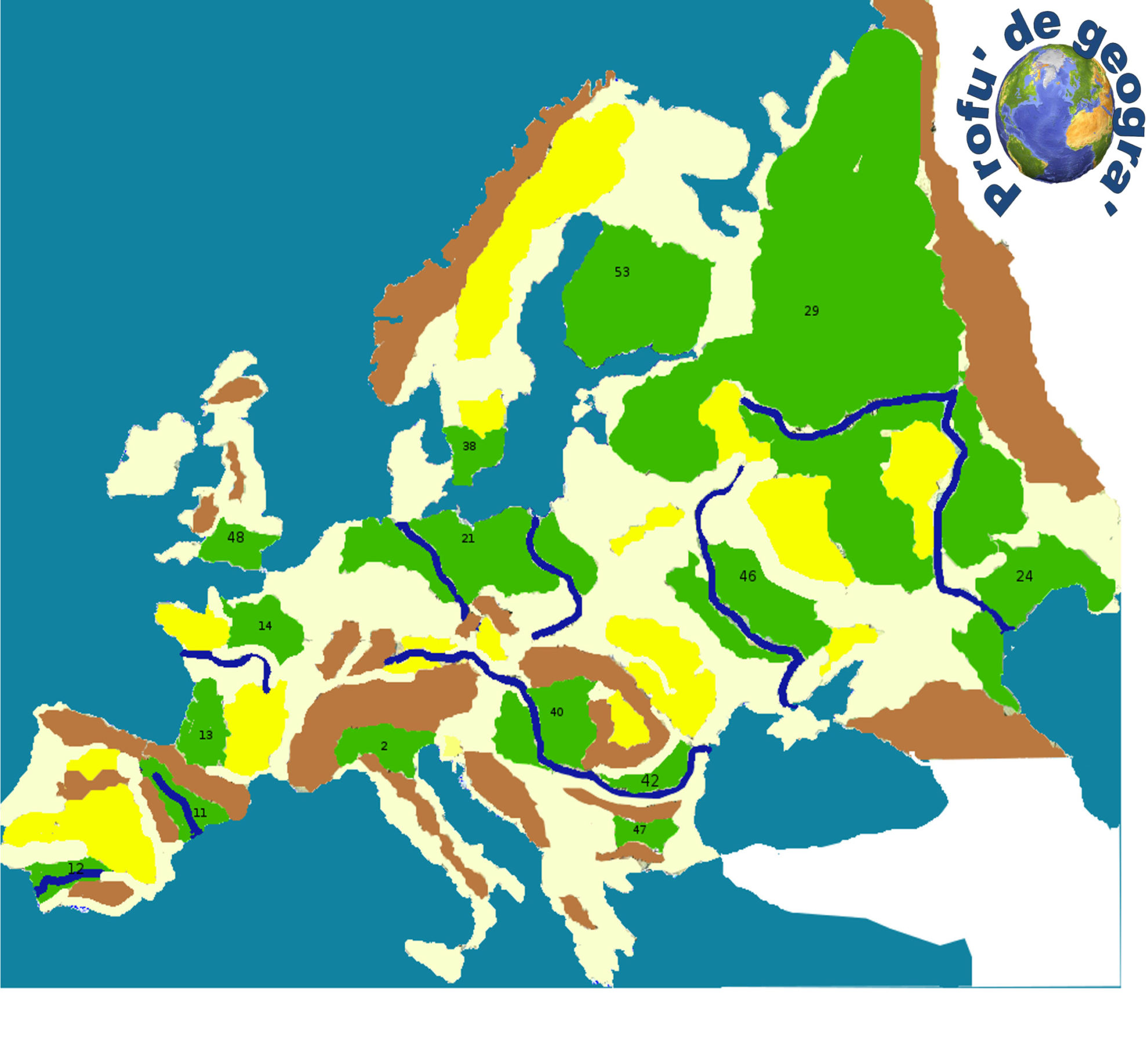 Relieful Europei schite