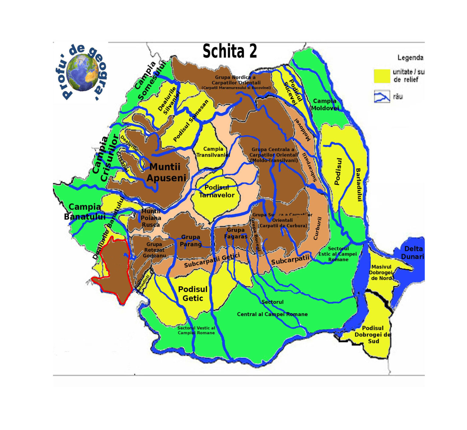 Carpatii joc geografie