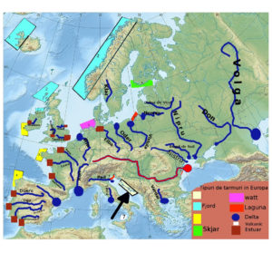 Hidrografia Europei joc geografie