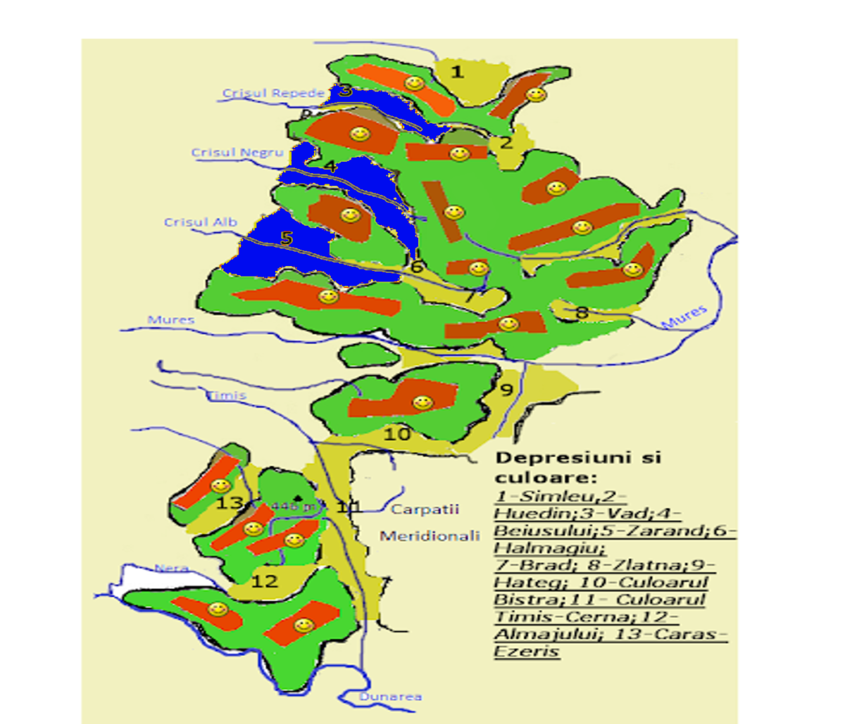 Podisurile Romaniei - Jocuri geografie pentru invatarea rapida a geografiei