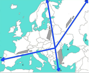 Europa-pozitie geografica, tarmuri si relief joc