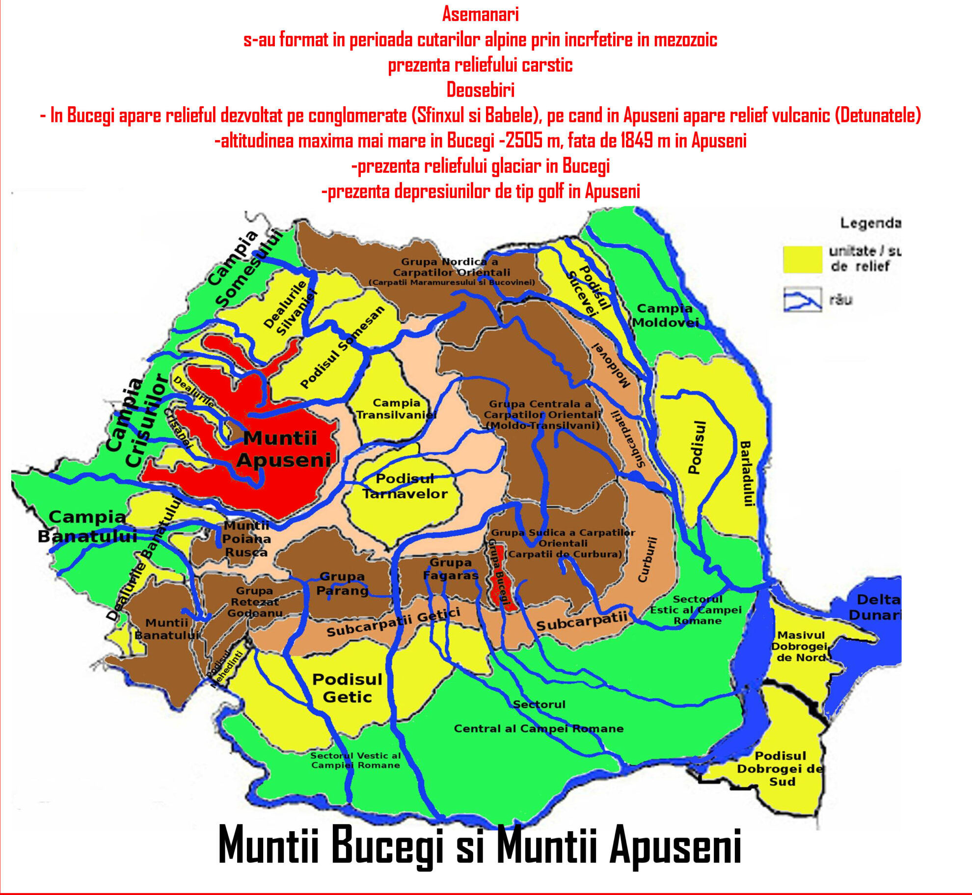 Comparatii unitati Romania joc