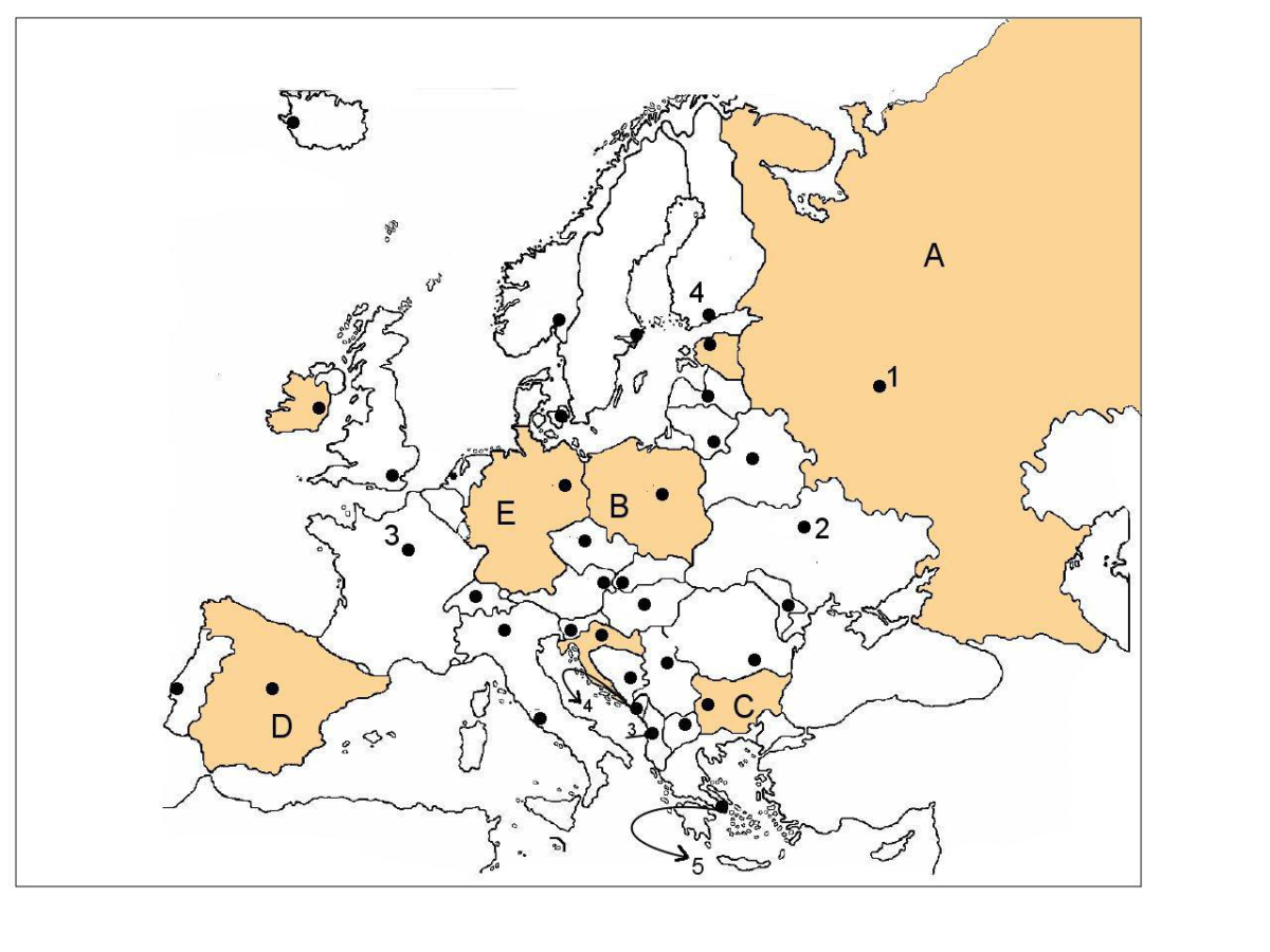 Bac geografie Europa test 1